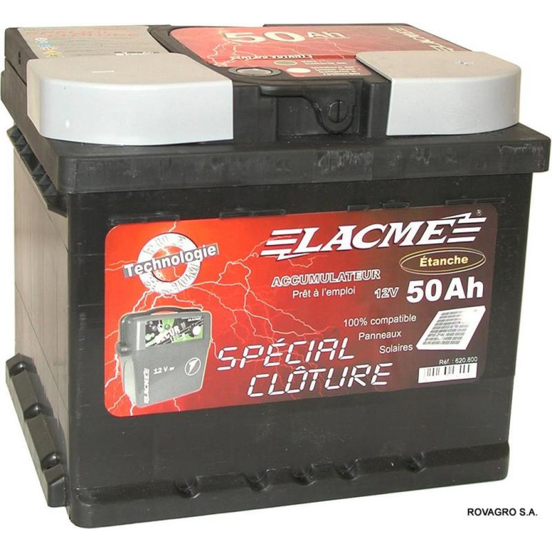 Batterie 12V 50Ah - Rovagro